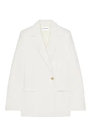 Givenchy Double-breasted Wool And Mohair Jacket - White