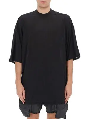 Rick Owens Cotton Oversized T-shirt - Black