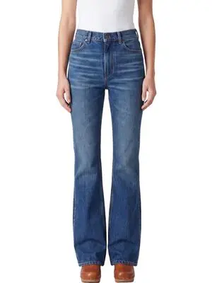 Chloé Chloé High-Waisted Five-Pocket Flared Jeans Indigo