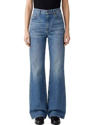 Chloé High-Waisted Flared Jeans Indigo