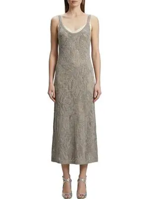 Brunello Cucinelli Sleeveless Maxi Dress - Mud