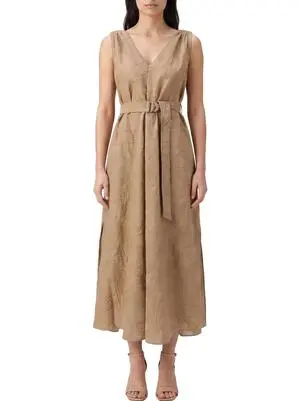 Brunello Cucinelli Midi Dress - Brown