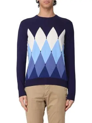 BALLANTYNE Argyle Sweater - Sea