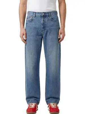 Jacquemus High Rise Wide Leg Jeans - Blue
