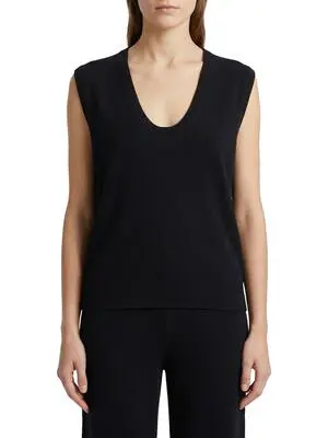 Extreme Cashmere Knitted Vest - Black