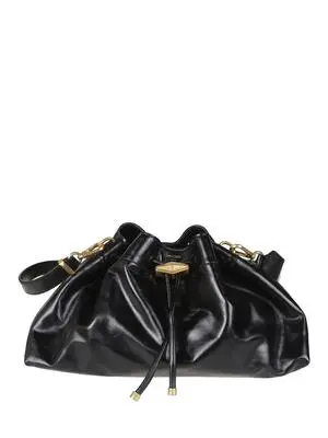 JIMMY CHOO Jimmy Choo Cinch Leather Bucket Bag Coffee