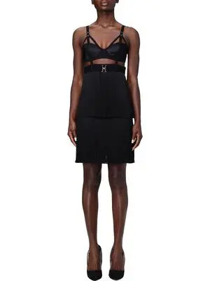 Elisabetta Franchi Elisabetta Franchi Fringe Detail Dress Black