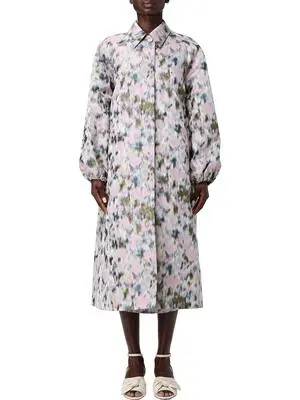 Fabiana Filippi Floral Polyester Coat - Pink
