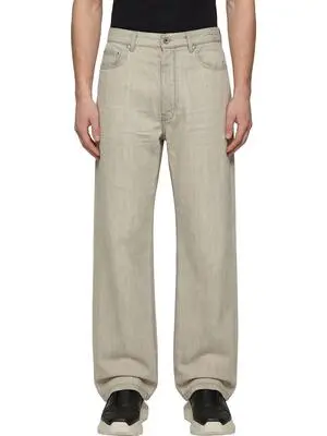 Rick Owens Cotton Denim Jeans - Grey