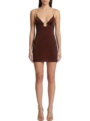 Oseree Mini Dress - Cocoa