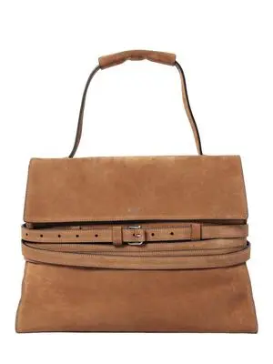Moschino Moschino Couture Suede Calfskin Bag Brown