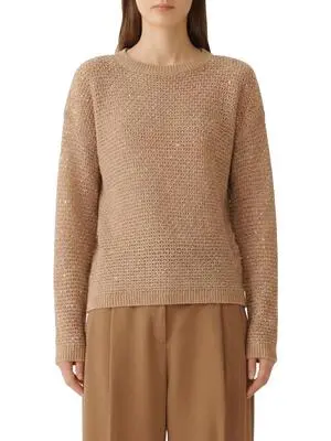 Fabiana Filippi Fabiana Filippi Crew Neck Sweater Beige