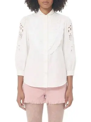 Valentino Garavani Embellished Cotton Shirt - White