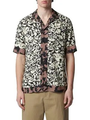 Dries Van Noten Printed Viscose Casual Shirt - Black