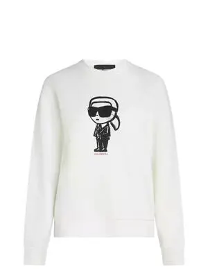 Karl Lagerfeld Ikon Graphic Sweatshirt - White