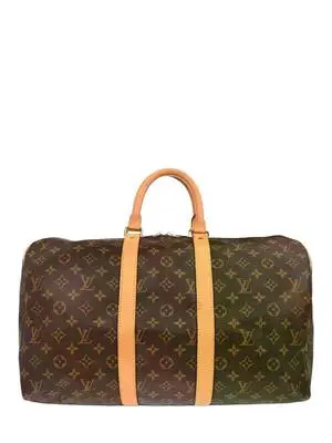 LOUIS VUITTON 2003 Monogram Keepall 45 Duffle Bag - Brown