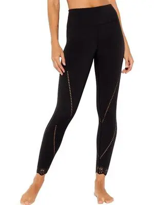 Spiritual Gangster Petal Lotus 7/8 Leggings - Black