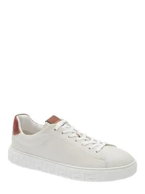 Versace Greca Low Top Sneakers White Rust Oak
