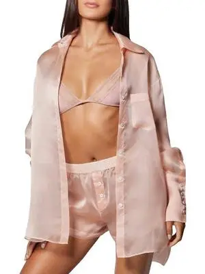 Kiki De Montparnasse Organza Long Sleeve Shirt - Buff