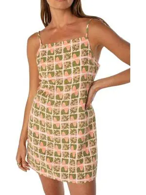 Roxy Heatwave Print Sleeveless Mini Dress - Desert Flower