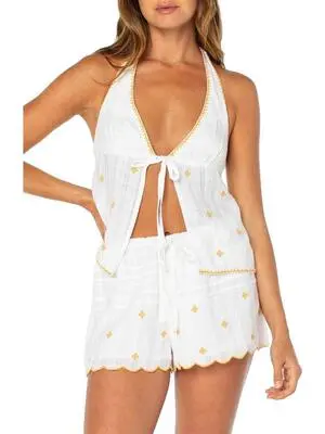 Roxy Fairweather Halter Top - Cloud Dancer