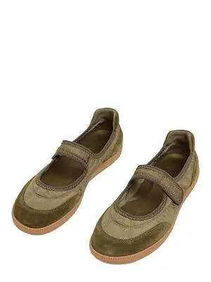 Charlotte Stone Garcia Ballet Sneaker Olive