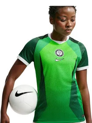Nike Nigeria 2026 Stadium Home Dri-fit Soccer Short-sleeve Jersey - Green