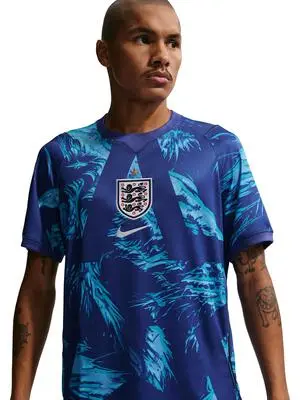 Nike England 2026 Stadium Goalkeeper Dri-fit Soccer Replica Short-sleeve Jersey - Blue