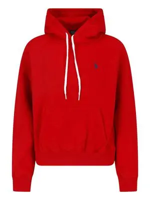 Fear Of God Stone Island Cotton Logo Hoodie - Red