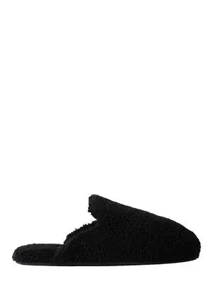 TEKLA Shearling Slippers - Black