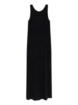 Max Mara Stretch Viscose Long Dress - Black