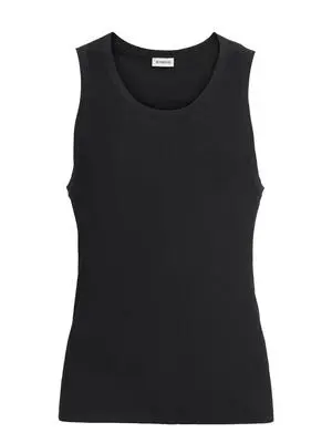 Simkhai Elikai Ribbed Cotton Tank Top - Black