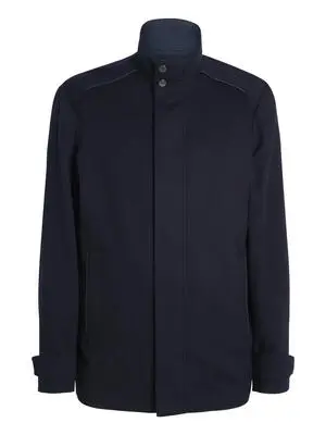 Paul & Shark Typhoon Platinum Car Coat - Navy