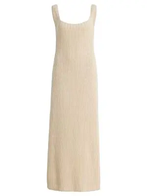 KHAITE Lex Silk-Blend Knit Maxi Dress