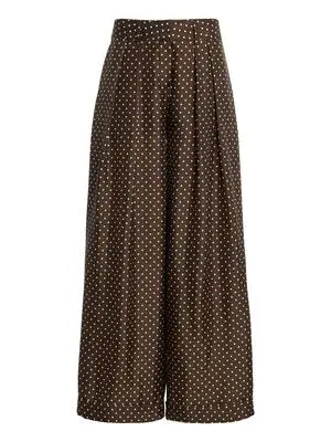 FRANÇOISE Mila Silk Wide-Leg Pants