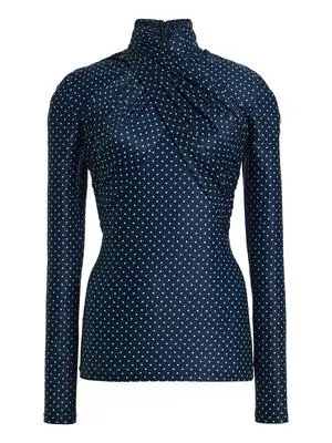 Françoise Odessa Draped Top - Blue