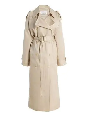THE FRANKIE SHOP The Frankie Shop Veyron Twill Trench Coat Neutral