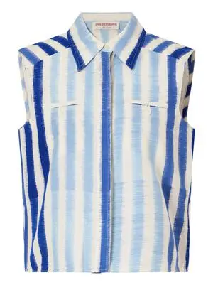 EMPORIO SIRENUSE Ylena Striped Cotton Shirt