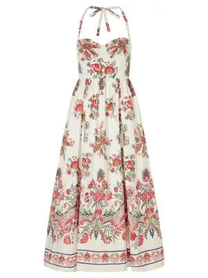 EMPORIO SIRENUSE Johanna Chintz Floral-print Maxi Dress - Red