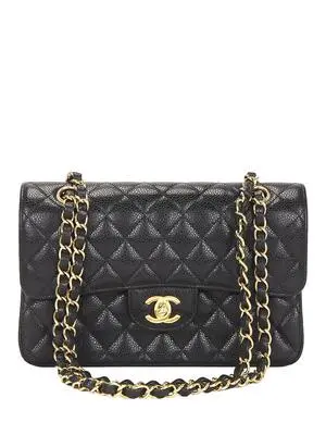 CHANEL Caviar Small Classic Double Flap Bag