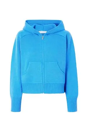 Calle Del Mar Cashmere Zip-up Hoodie - Blue