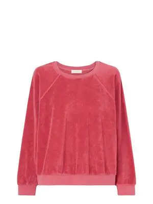 Suzie Kondi Samos Cotton-blend Terry Sweatshirt - Red