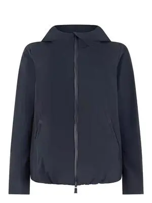 Herno Hooded Zip Jacket - Blue