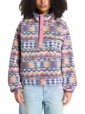 COLUMBIA Helvetia™ II Cropped Sherpa Printed Fleece Sweatshirt