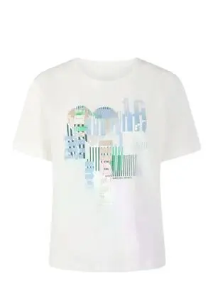 MARCCAIN Graphic Print T-shirt - White