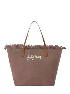 MC2 SAINT BARTH City Fringed Tote Bag - Brown