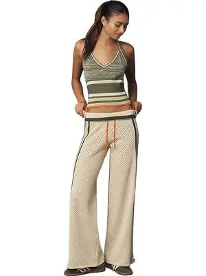 DAILY PRACTICE Banana Tree Pants - Green Pattern