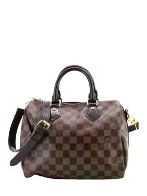 LOUIS VUITTON Speedy Bandouliere Damier 25 Satchel - Brown