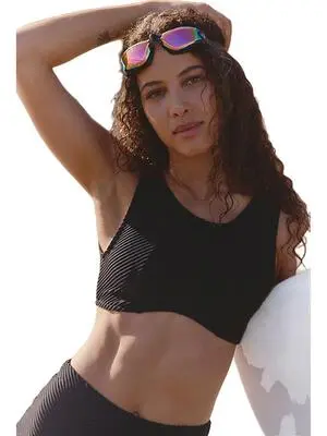 SELEZZA Liam Surf Top - Black Rib