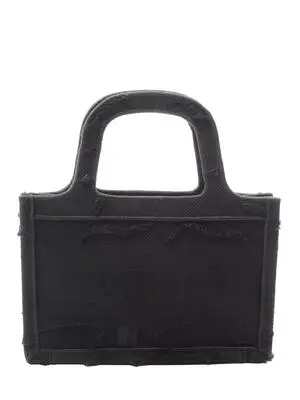 Dior Book Tote Canvas Handbag - Black